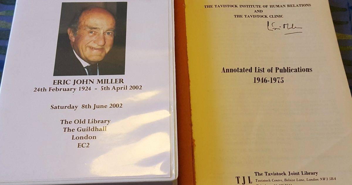 The Tavistock Institute of Human Relations | Writing Without TIHR…